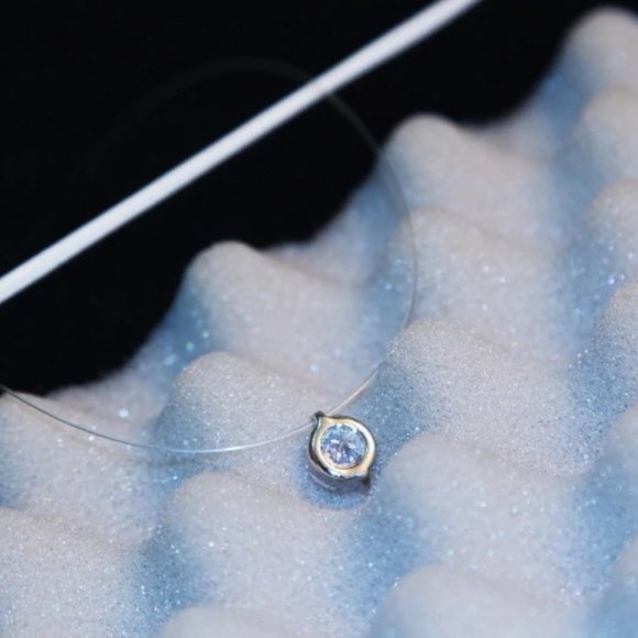 Jewelry | New 2ct Solitaire Diamond Invisible Chain Necklace | Poshmark